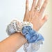 Upcycled Patchwork Scrunchie - 1940s Sheer Quilt Top Fabric (regular ...