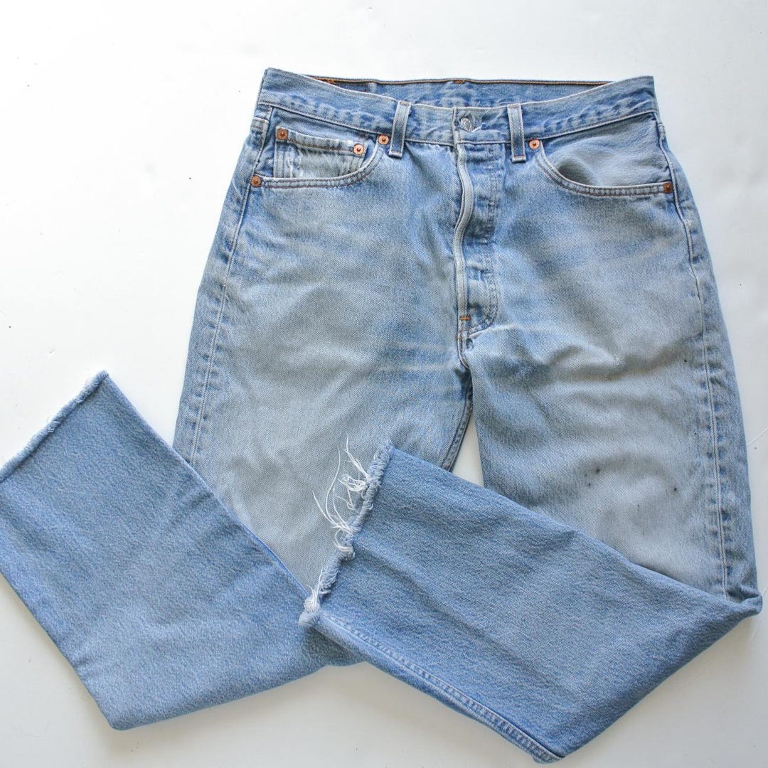 Template Vintage Jeans W"2000s Levi's 501 Jeans – W31, Perfectly Faded ...