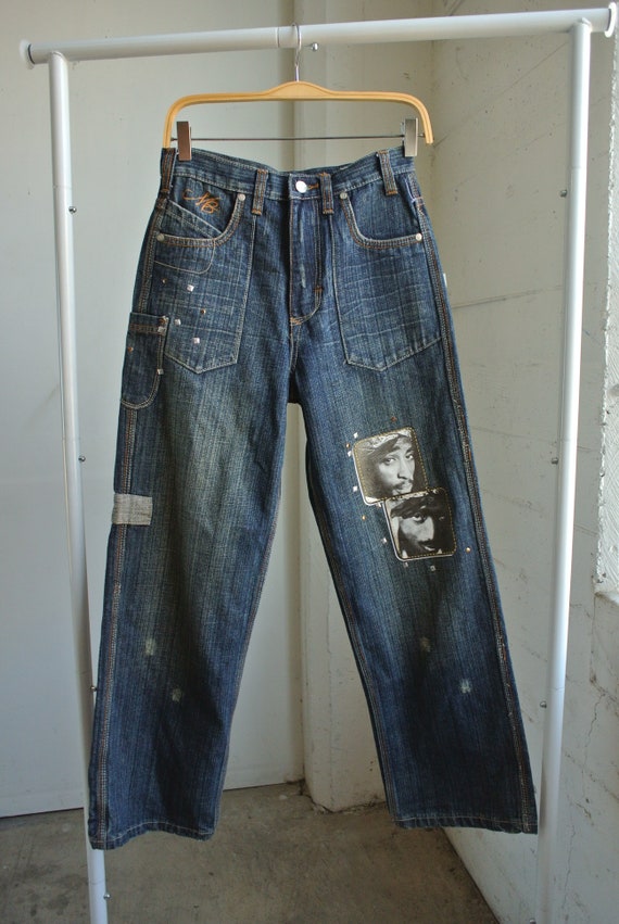 Vintage 2000s Original Tupac Makaveli Branded Jeans d… - Gem