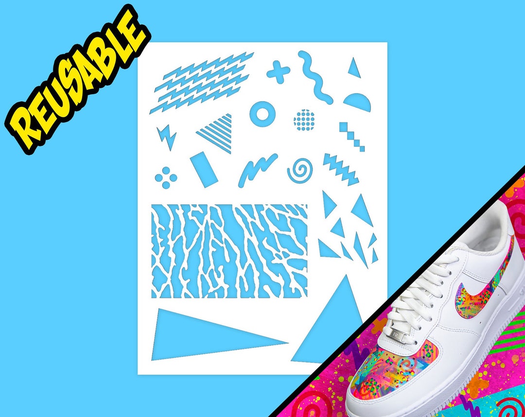 Bel-air/90's Pattern Stencil - Etsy