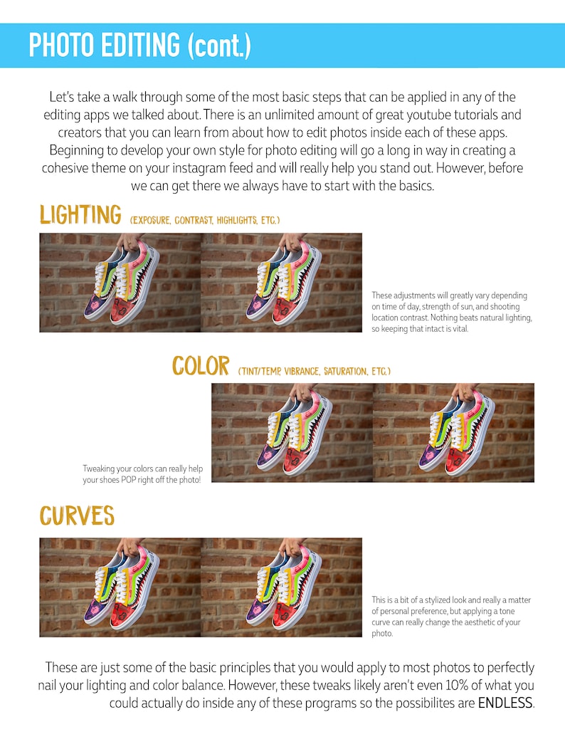 A Sneaker Customizer's Guide to Sneaker Photography - Etsy