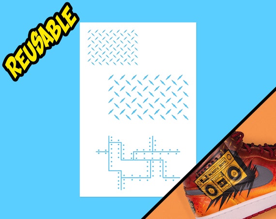 Steel Rivets Diamond Plate Stencil - Etsy