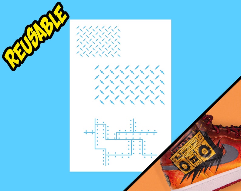 Steel Rivets Diamond Plate Stencil - Etsy