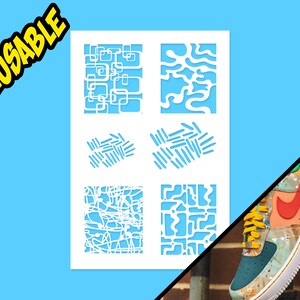 Abstract Art Stencil - Etsy