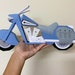 DIY Papercraft Motorbike With Lady Rider,3d Papercraft, DIY Paper Craft ...