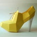 DIY Papercraft High Heel Ankle Boot,diy Papercraf,papercraft Shoe ...