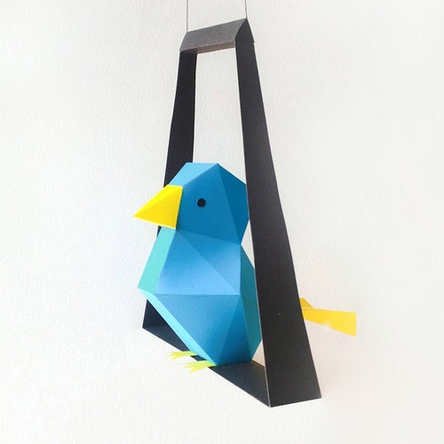 DIY Papercraft Sparrow Birdlowpoly Toon Bird lowpoly - Etsy