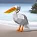 DIY Papercraft Pelican Sculpture, Lowpoly Bird (digital Files) - Etsy