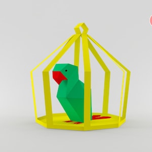 DIY Papercrafts,paper Parrot,3d Parrot,paper Birds,tropical Birds ...