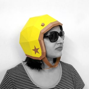 Papercraft,helmet,vintage Helmet, Motorcycle Helmet,motorbike Helmet ...