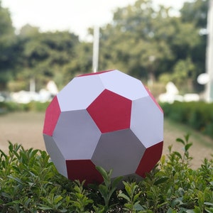 DIY Papercraft Football,printable Football,paper Ball,football Toy ...