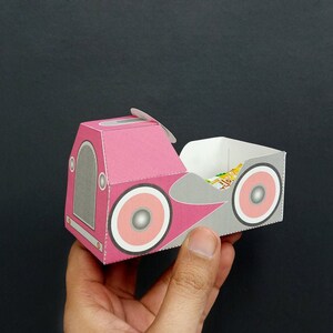 DIY Printable Car Favor,papercraft Car,gift Box,candy Box,tabletop Car ...