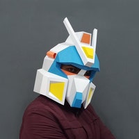Tokoyami Foam Head Template | Fumikage Helmet, Pepakura Unfold Pattern ...