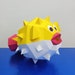DIY Puffer Fish,papercraft Fish,3d Puffer Fish,paper Toy,party ...