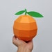 DIY Papercraft Orange,papercraft Fruit,paper Toy,party Decoration ...