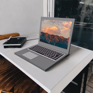 DIY Papercraft Laptop Model, Laptop 3d Model, 3d Laptop Model ...