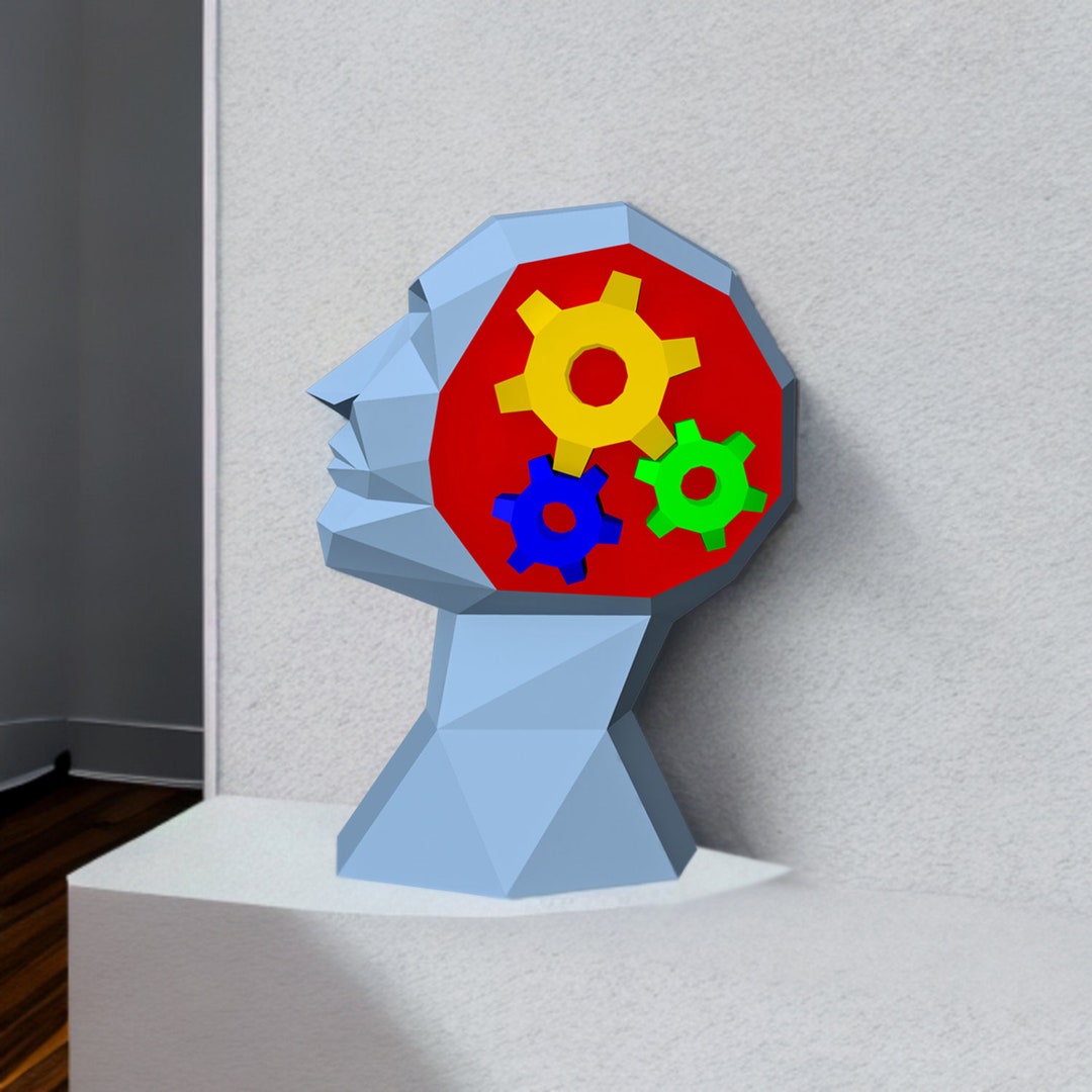 DIY Papercraft Mind Game, Mind Gears, Mechanical Gear, Creative Ideas ...