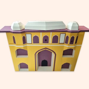 DIY Papercraft Fort Wall Art, Lowpoly Papercraft Art, 3d Wall Art ...