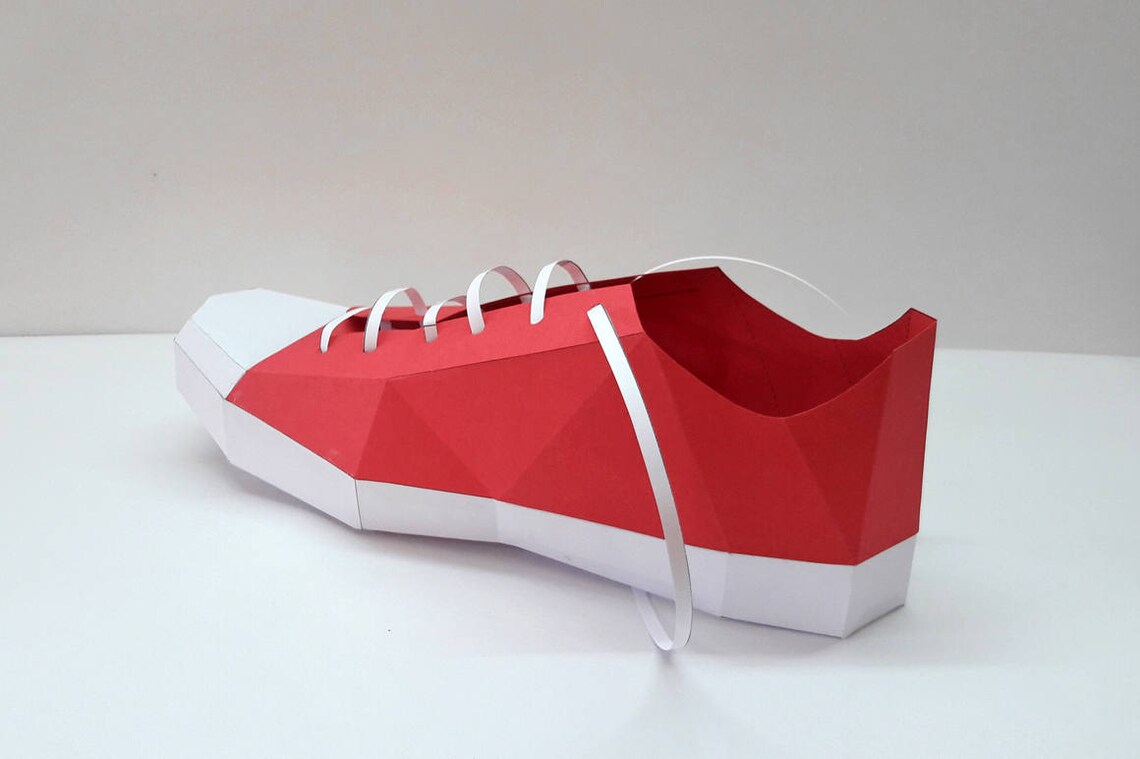 DIY Papercrafts,paper Shoe,canvas Shoe,printable Shoe,3d Shoe Model ...