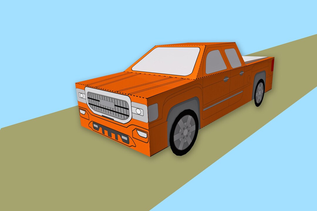 DIY Pick up Truck Favor,party Favor,papercraft Pick up Truck Model ...