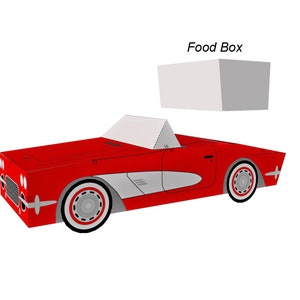 DIY Printable Car Favor,papercraft Car,vintage Car,car Gift Box,candy ...