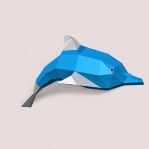 DIY Papercraft Dolphin, Dolphin Png, Paper Koi Fish Toys, Dolphin ...