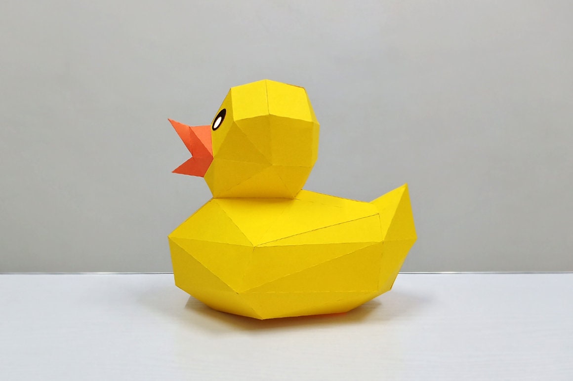 DIY Duck Papercraft Sculpture, Nursery Decor (PDF Pattern) - Etsy