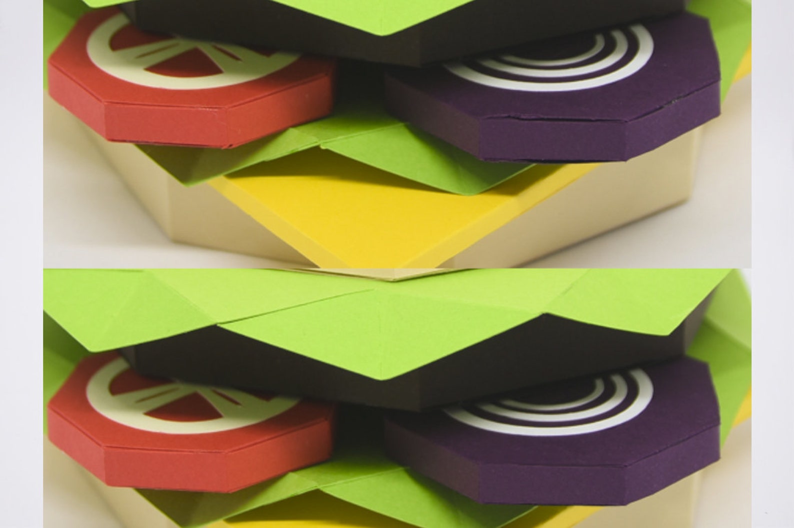 DIY Papercraft Hamburger3d Papercraftlowpoly Hamburger | Etsy