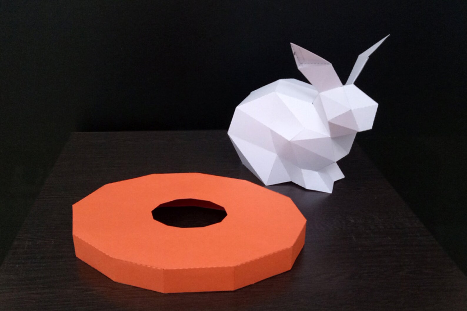 DIY Papercraft Bunny Sculpturepre Cut Kitlowpoly | Etsy