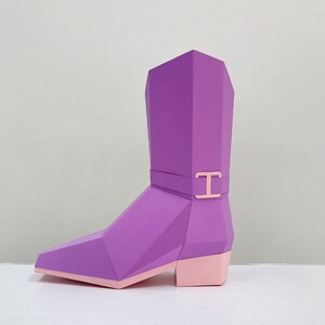 DIY Papercraft Cowgirl Boots,cowboy Boots,boots Favor,3d Shoe,paper ...