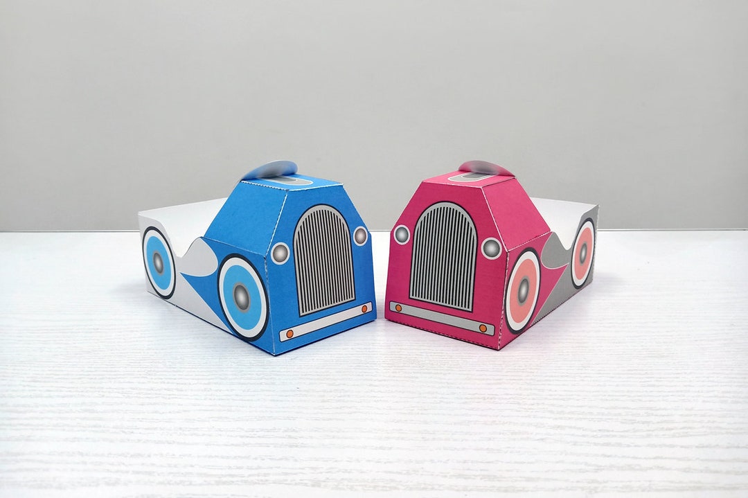 Papercraft Car Favor, Birthday Favour (PDF) - Etsy