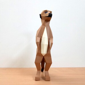DIY Meerkat Papercraft,meerkat Sculpture,lowpoly Sculpture,meerkat ...