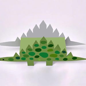 DIY Papercraft Stegosaurus Sculpture, Papercraft Dinosaur Sculpture ...