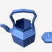 DIY Papercraft Tea Kettle,lowpoly Kettle Favour,kettle Favor,3d Kettle ...