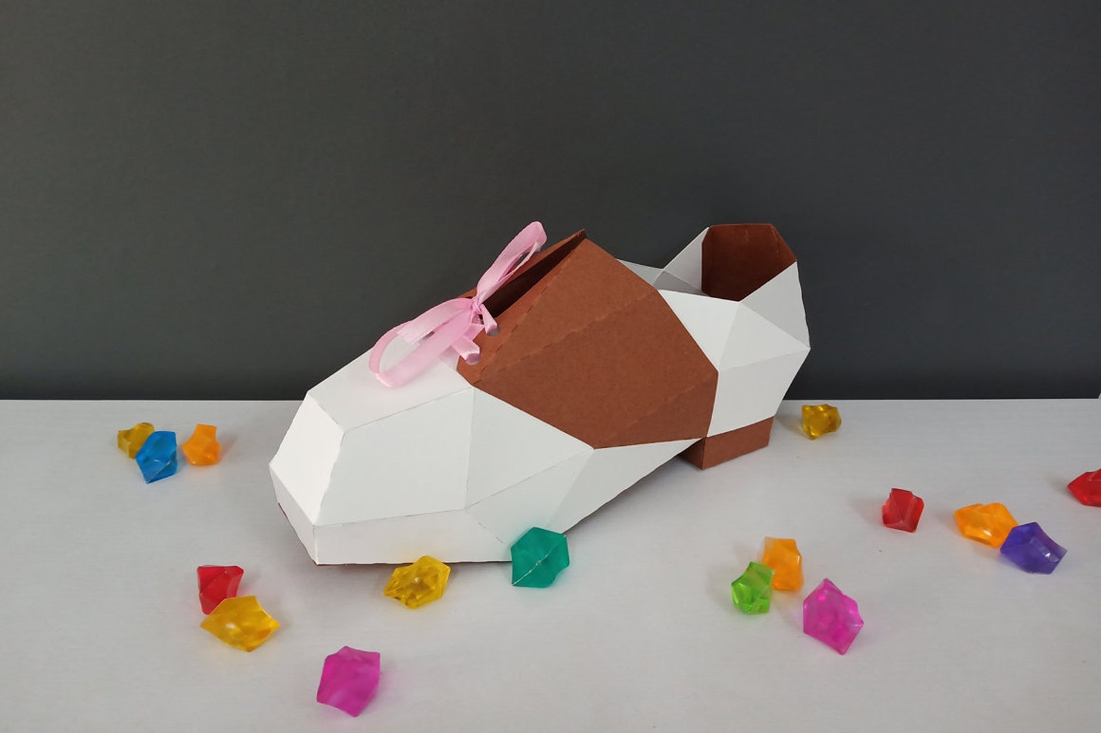 DIY Papercraft Shoe Favor Box, Printable Templates (PDF, SVG) - Etsy