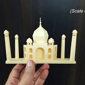 Papercraft Taj Mahal Model, Printable Lowpoly Template (PDF) - Etsy