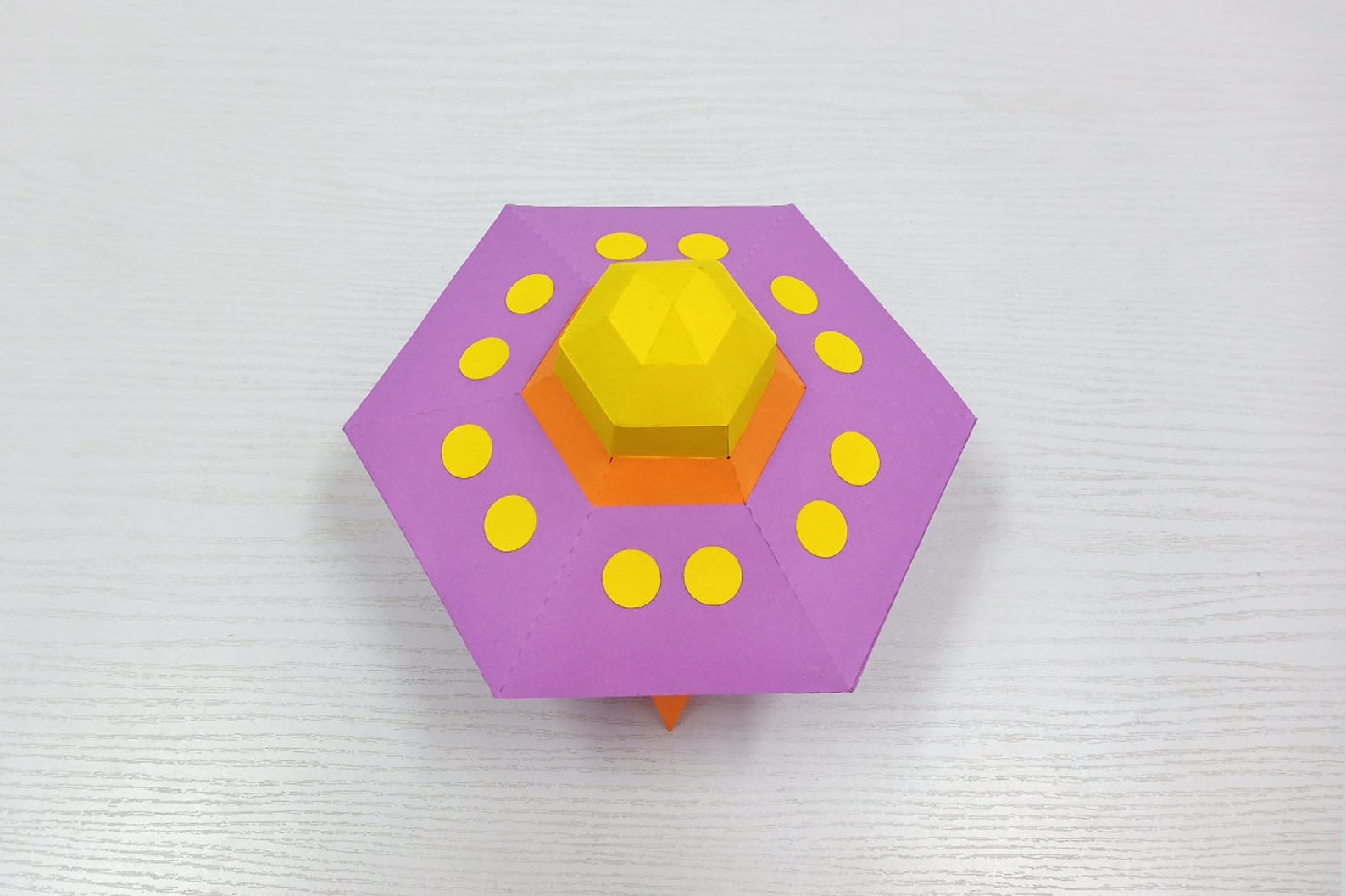 DIY Papercraft Alien Ship Papercraft Kit Alien Party Decor - Etsy