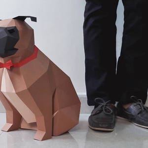DIY Papercraft Pug,paper Pug,paper Dog,paper Pets,paper Animals,digital ...