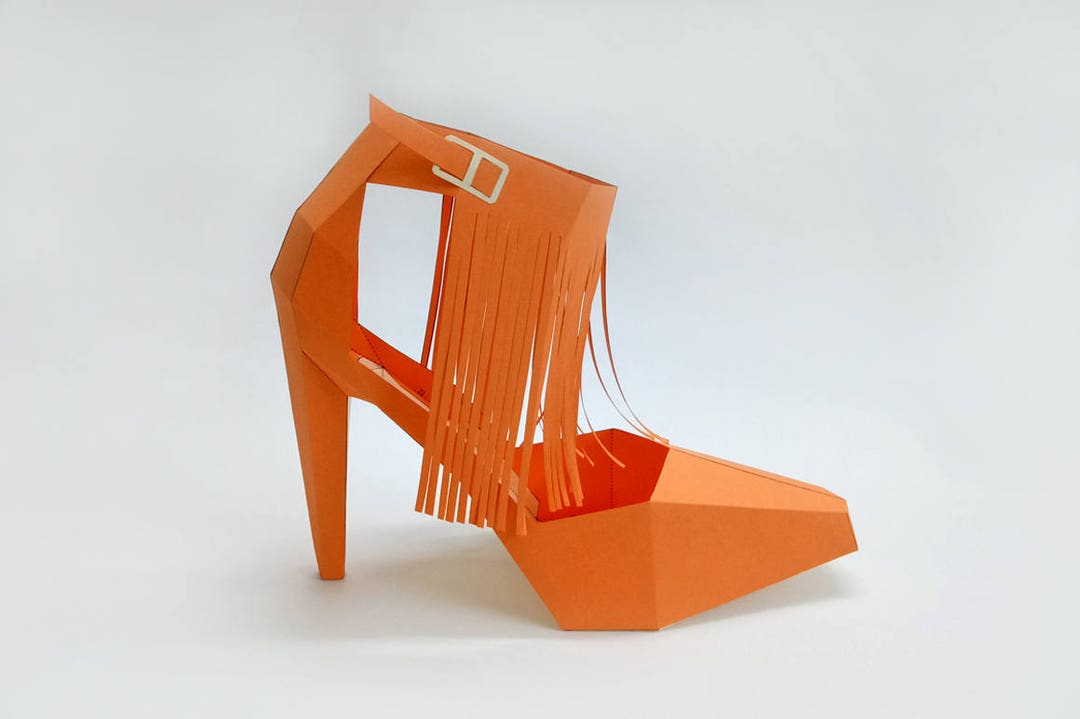 Papercraft Diy High Heel Shoe Digital Download Nude Pumps Ts For Her