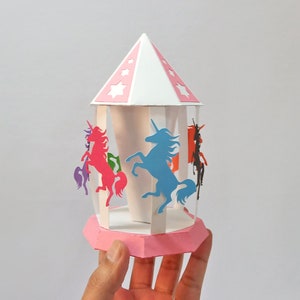DIY Papercraft Carousel,babyshower Decorations,printable PDF Pattern ...