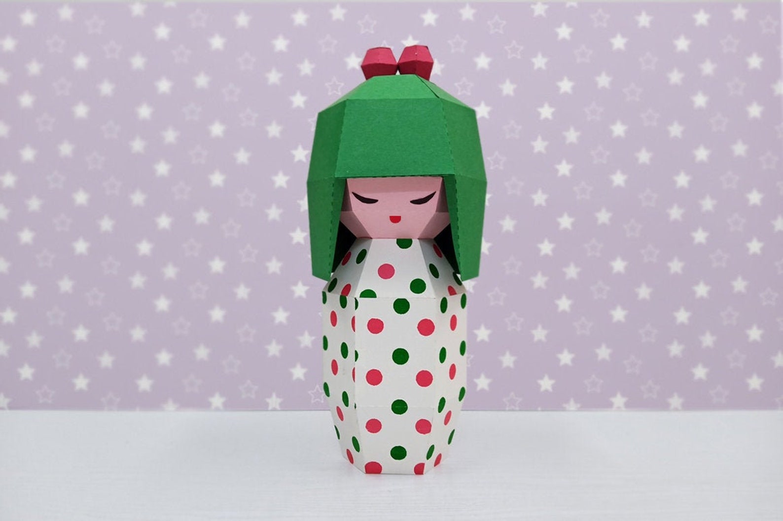 DIY Kokeshi Dollpapercraft Kokeshi Dollkokeshi Santa - Etsy