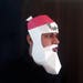 Santa Claus Low Poly Mask,santa Mask,diy Mask,christmas Party,christmas ...
