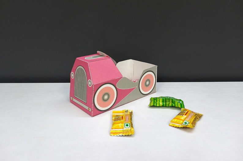 DIY Printable Car Favorpapercraft Cargift Boxcandy | Etsy