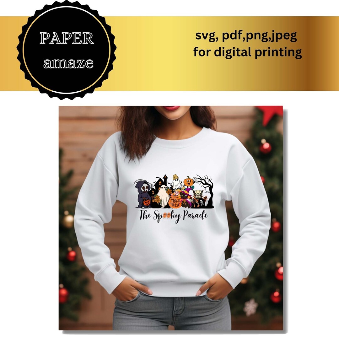 Halloween Tees,spooky Halloween Pattern,halloween Printables,halloween ...