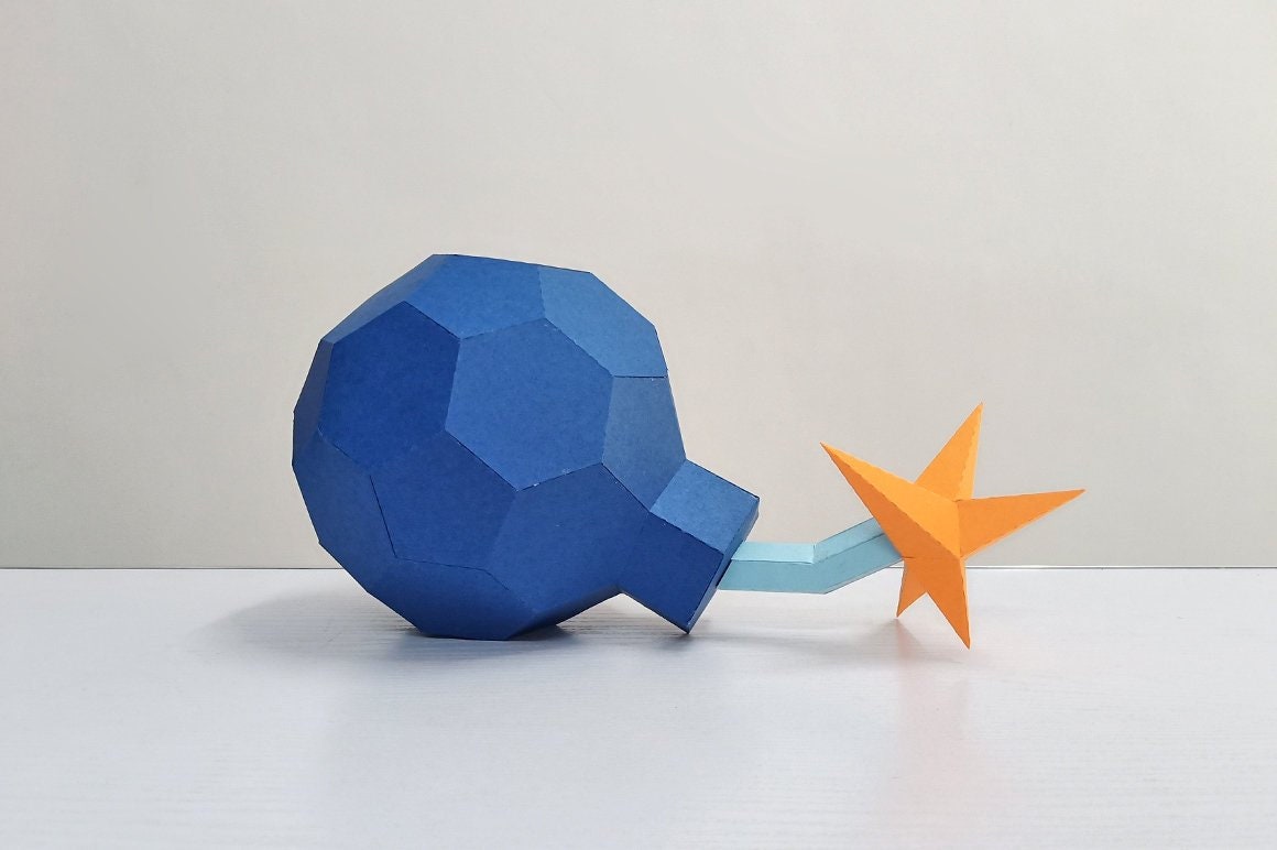 DIY Cannon Bombpapercraft Bomb3d Bombparty Decorationbomb | Etsy