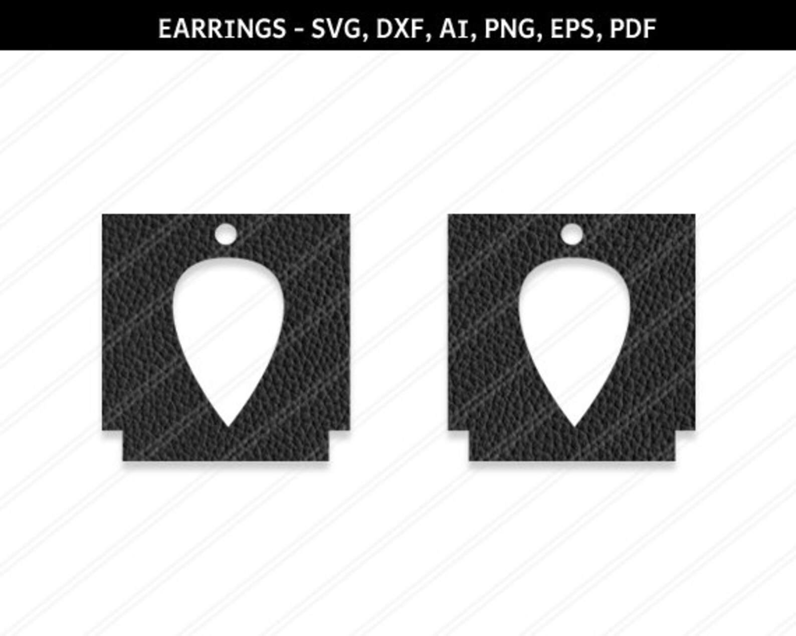 Teardrop Earrings Svg Abstract Earrings Svg Jewelry Svg - Etsy