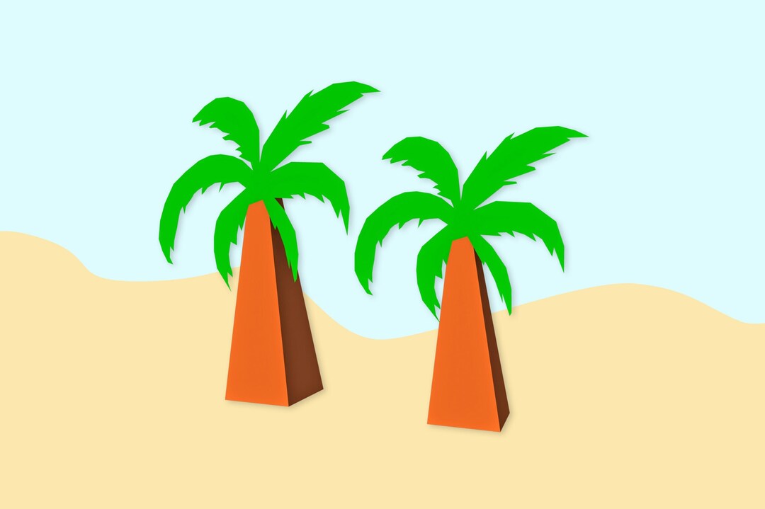 DIY Papercraft Coconut Tree Favour, Tropical Theme, Beach Props ...