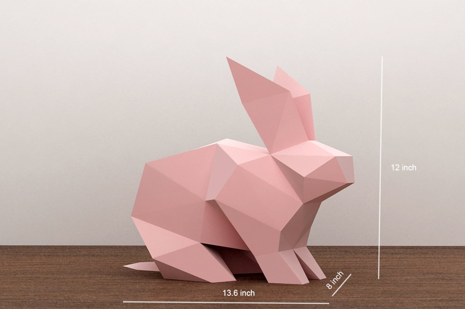 DIY Rabbitpaper Rabbit Model3d Rabbitharejack Rabbitpink - Etsy