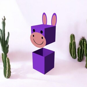 DIY Papercraft Hippo Favor Box, Lowpoly Hippo Papercraft, Hippo Gifts ...