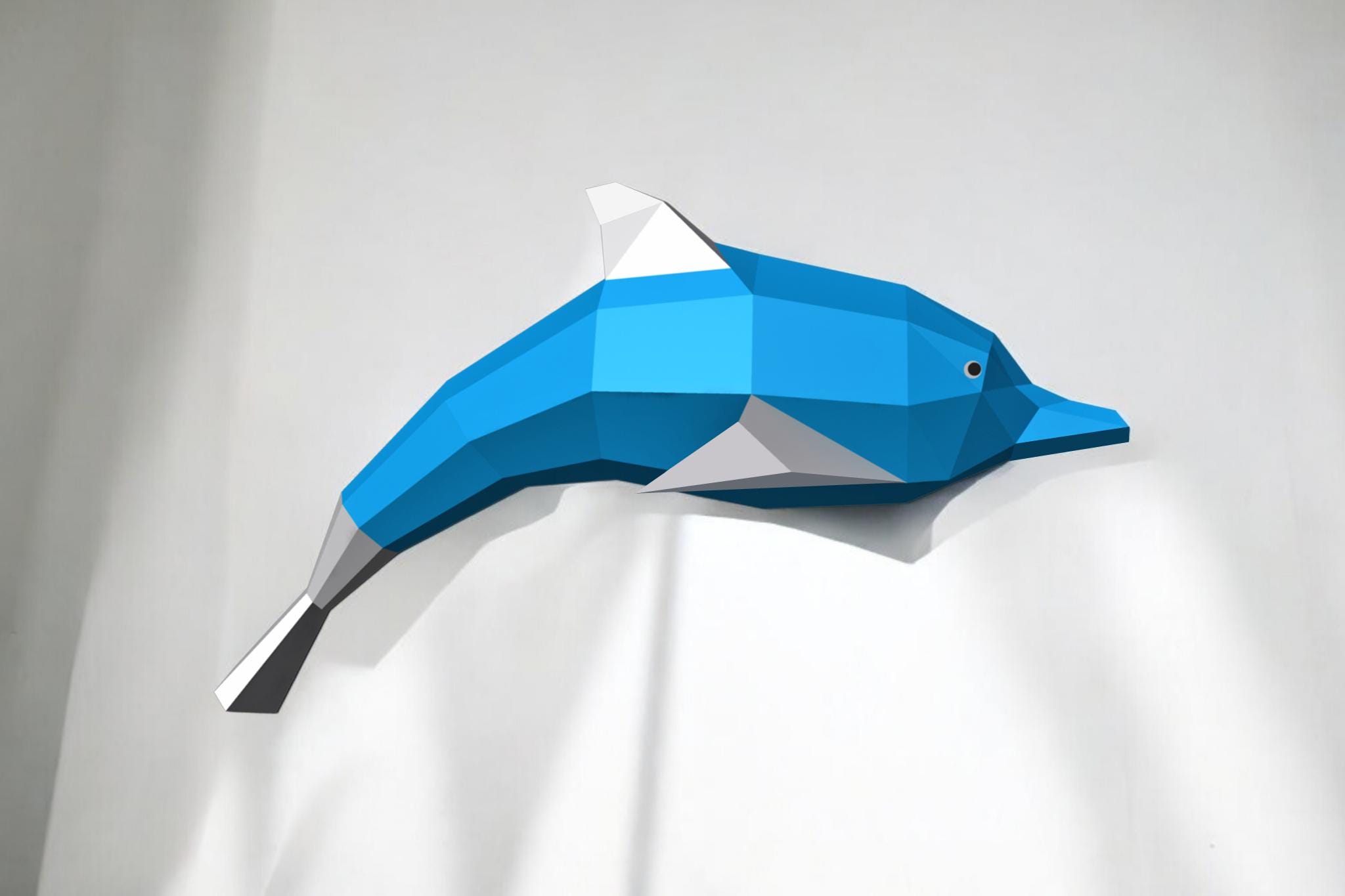 DIY Papercraft Dolphin, Dolphin Png, Paper Koi Fish Toys, Dolphin ...